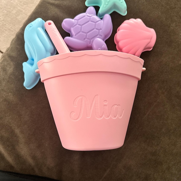 Personalized Silicone Summer Kids Beach Set, Custom Silicone Beach Toy ...