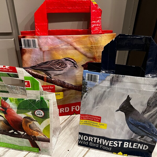 Feed Bag Tote, Reusable Tote Bag, Grocery Bag, Recycled Shopping Bag ...