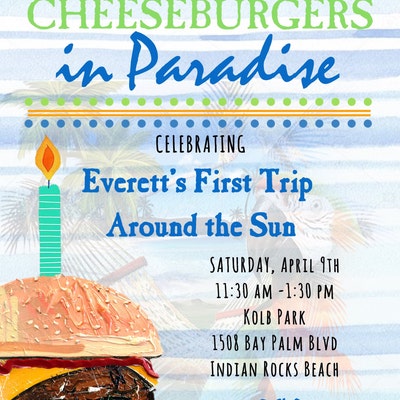 Jimmy Buffett Margaritaville Party Invitation Custom Digital File - Etsy