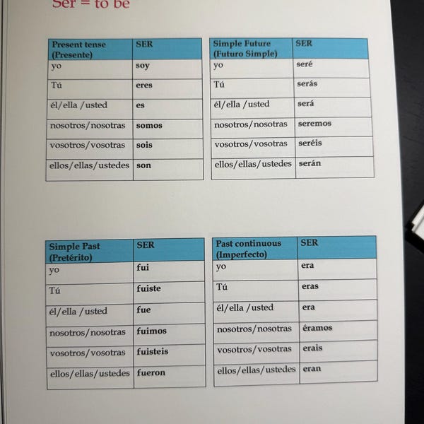 Spanish Irregular Verbs Conjugation Chart: Present Tense (digital ...
