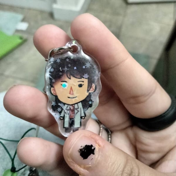 1.5 Inch House MD Glitter Acrylic Charm Keychains - Etsy