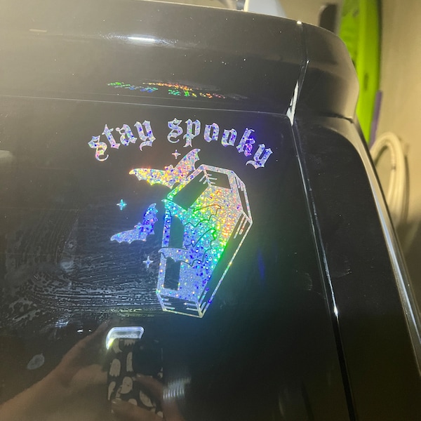 Stay Spooky Decal Goth Car Decal Goth Car Accessories Goth Car Creep It ...