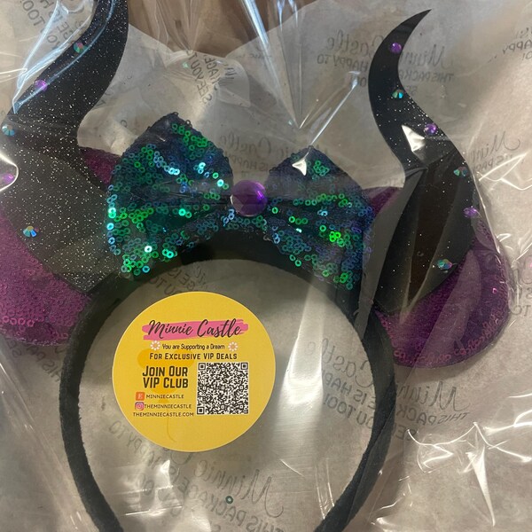 Malficent Ears, Mickey Ears, Mistress of All Evil Ears, Evil Mickey ...