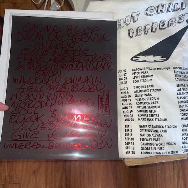 CUSTOM Setlist - Foiled Concert Souvenir Setlist - **choose Your Own ...