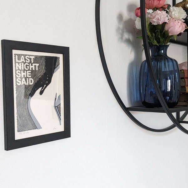 Last Night Original Lino Print - Etsy