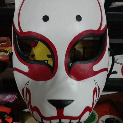 Oni Kitsune Mask Resin Japanese Fox Classic Masks Made to Order - Etsy