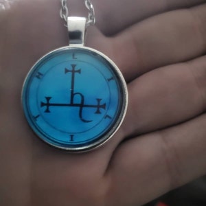 Azazel Satanic Occult Seal Sigil Necklace Azazel Witchcraft - Etsy