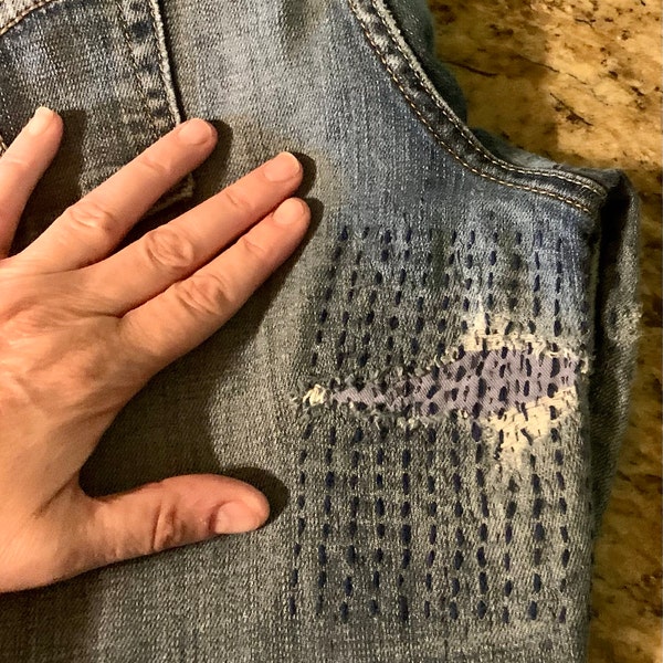 Sashiko Inspired Mending Kit Modern Visible Mending Tool Set - Etsy