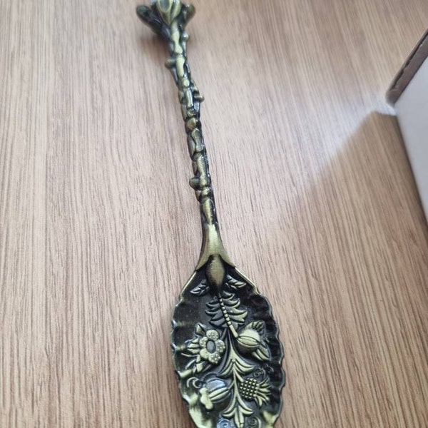 Ritual Tea Spoon, Herb Spoon, Loose Incense, Engraved Tea Spoon ...