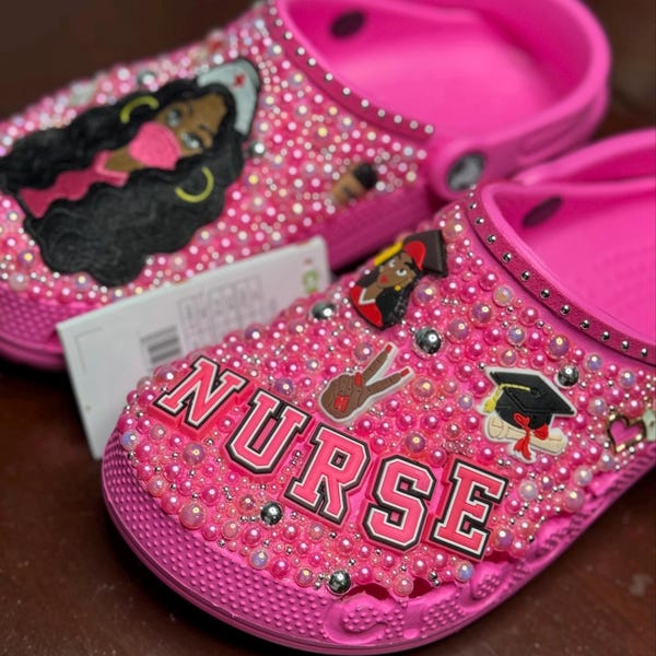 Nurses Heart| Custom Crocs| Nurse Custom Crocs| Nurse Footwear - Etsy
