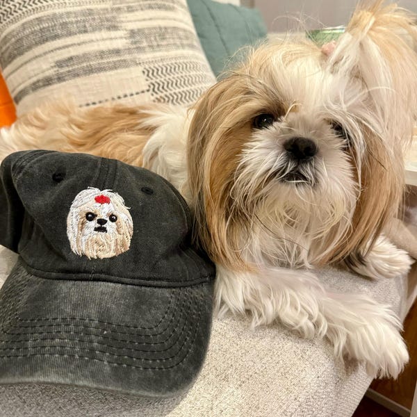 Custom Dog Baseball Cap Birthday Gift for Her Custom Embroidered Dog ...