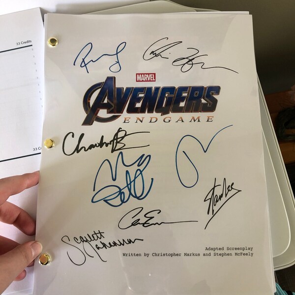 Avengers ENDGAME Movie Script - Etsy