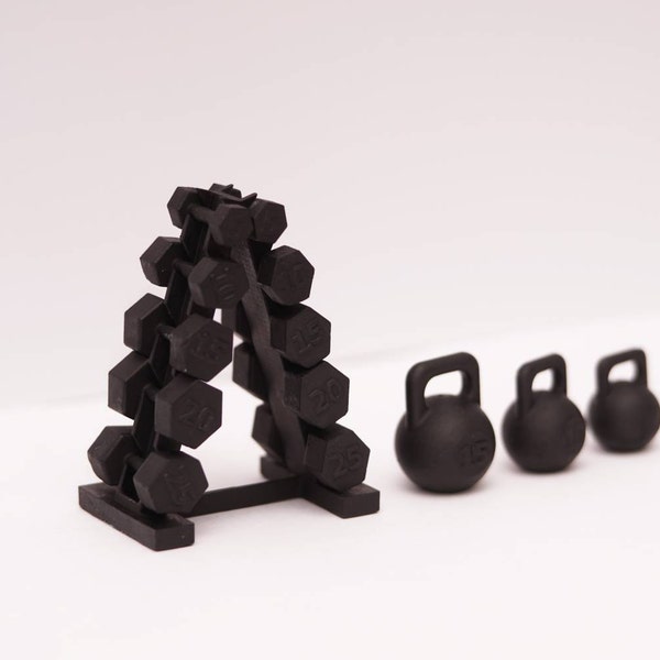 1 12 Scale Weights, Mini Dumbbells Set, Mini Weights, 1 12 Scale ...