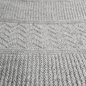 EASY Blanket Knitting Pattern Jasper Small/baby Blanket Large - Etsy