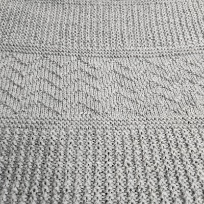 EASY Blanket Knitting Pattern Jasper Small/baby Blanket Large - Etsy