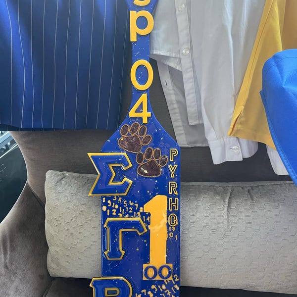 Personalized Clear Acrylic Greek Paddle Keychain - 3 Inch | Greek Gift ...