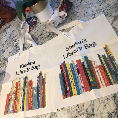 Cool Kids Library Tote Homeschool Gift Idea Canvas Children Birthday ...