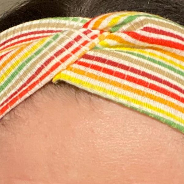 Peach Floral, Twist Headband, Nurse Headband, Adult Turban, Headbands ...