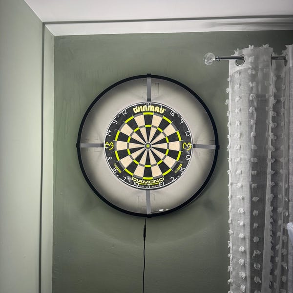 3D Printed Dartboard Lighting Ring Mount - Etsy UK