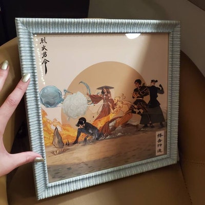 Eclectic Picture Frames Colorful Ridges Funky Decor Vintage Lime Green ...