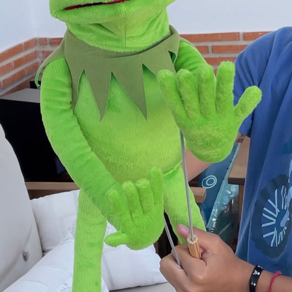 Funny Bunny Puppet Easter Blue Rabbit Professional Hand Puppet - Etsy