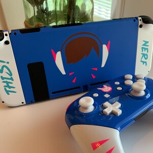 Custom Overwatch D.VA DVA Themed Nintendo Switch Joy-con Joycon ...