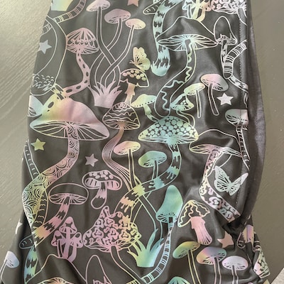 Reflective Festival Hood Reversible Mushroom Hood Face Mask Rave Mask ...