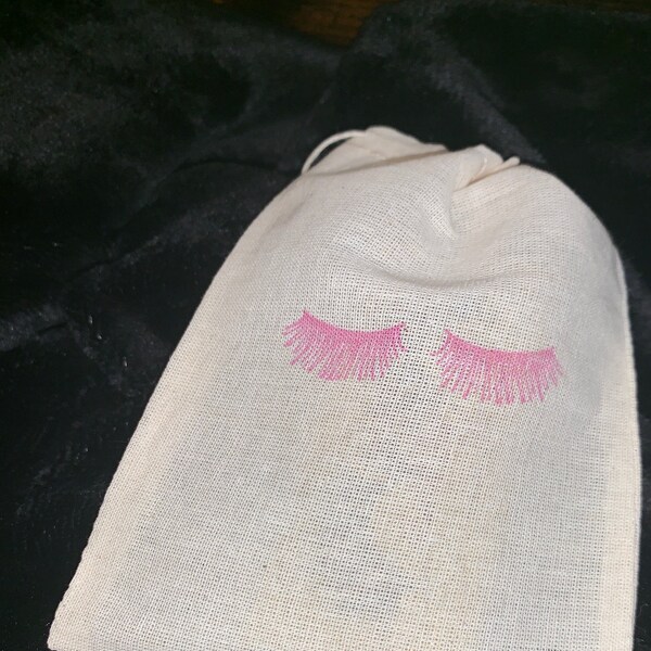 Lashes Eyelash Favor Bags Bachelorette Party Bag Bridesmaid Proposal ...