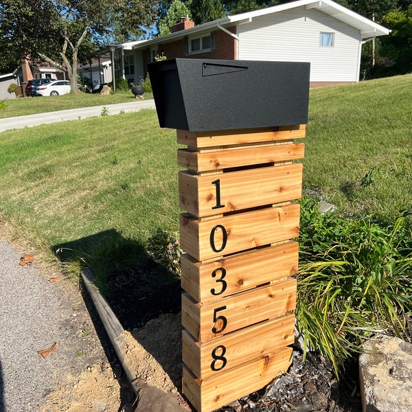 Anthony AB - All Black Minimalist - Contemporary Mailbox- Vsons Design ...