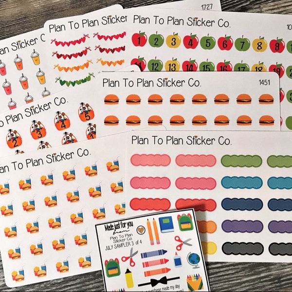 1233~~fast Food Planner Stickers. - Etsy