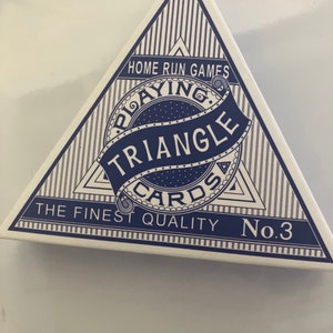 Triangle Playing Cards, Blue - Etsy