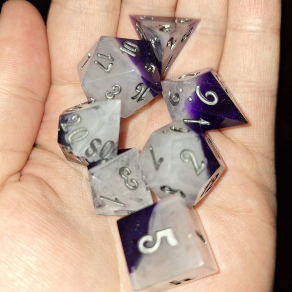 NECROMANCER DICE | Handmade Resin Dice Set Made in Italy for Tabletop ...