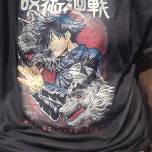 Megumi Fushiguro Divine Dogs Hand Sign Shirt, Anime Hoodie, Megumi ...