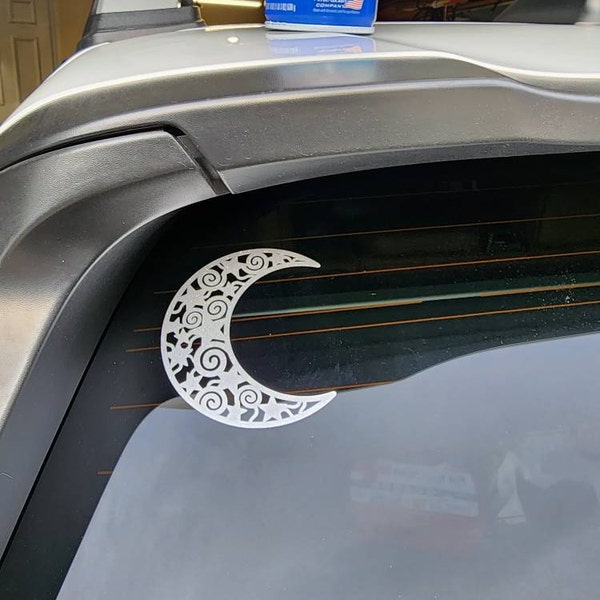 Decorative Crescent Moon Vinyl Decal for Laptops, Cups, Water Bottles ...
