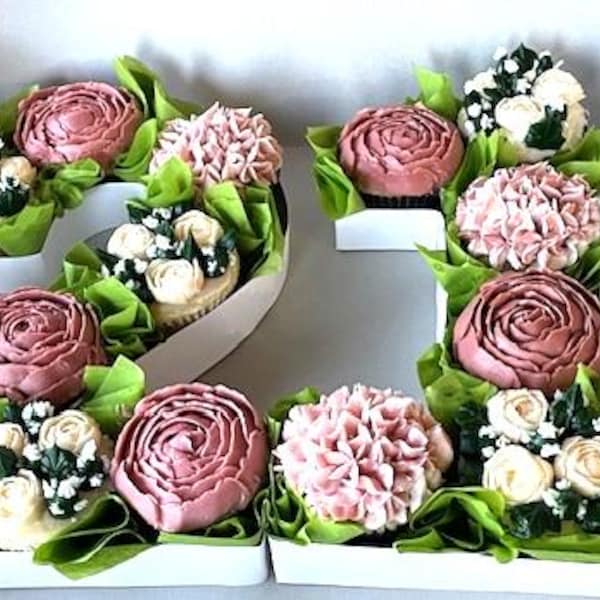 Cupcake Monogram Letter and Number Box Bundle, Instruction Guide ...