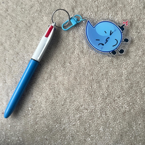 Teardrop BFDI Acrylic Keychain - Etsy