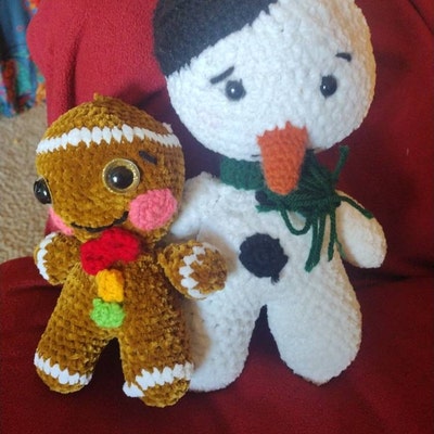 Crochet Pattern DEER GINGERBREAD and SNOWMAN Christmas Bundle - Etsy