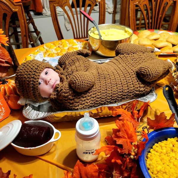 Baby Cooked Turkey Outfit Available in Size Newborn and 0-3 Months ...