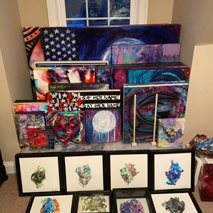 Art Storage Rack Wooden Dowel for Framed Art, Picture Frame, Canvas ...