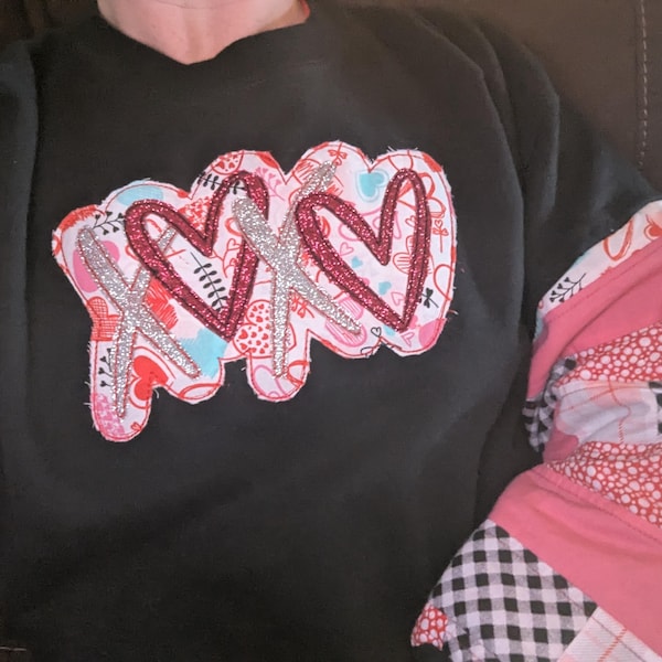 Mama Hand Lettered Bean Stitch Double Applique Design for Machine Embroidery Grandmother Gift ...