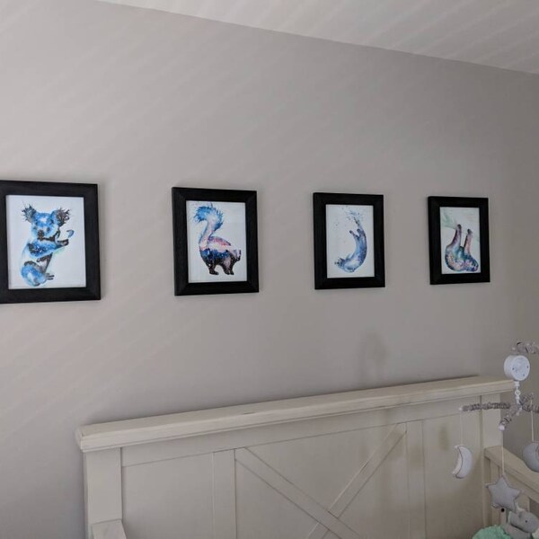 Cosmic Manta Ray Art Print, Watercolor 8x10 - Etsy