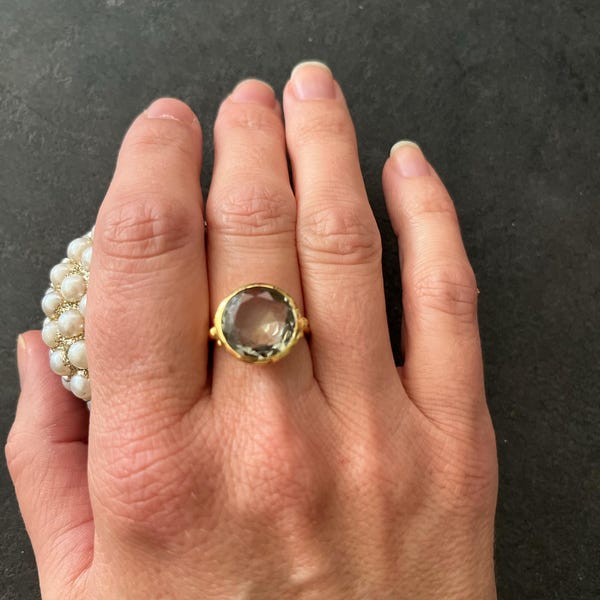 Raw Aquamarine Ring, Raw Birthstone Jewelry, Rough Raw Crystal Ring ...