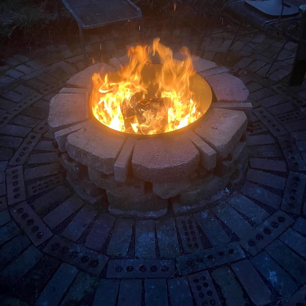 Compass Fire Ring, Compass Rose, Fire Pit, Corten Outdoor, Map ...