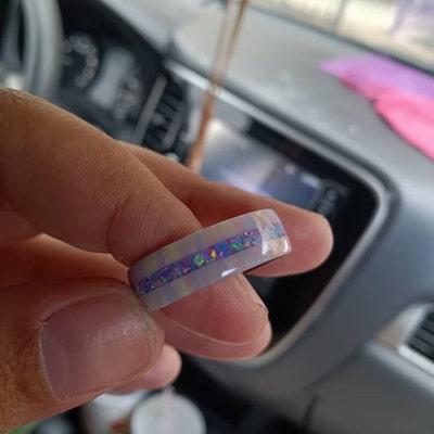 Unicorn Poop Ring With Opal Inlay Diamond Dust Ring Diamondcast ...