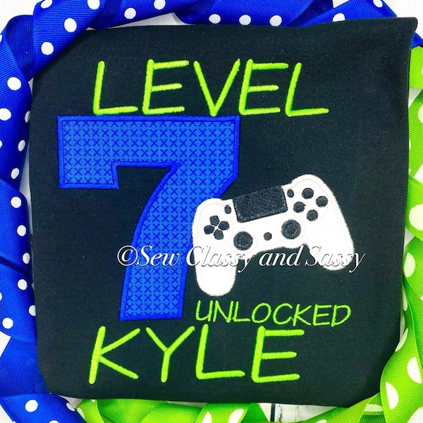 Video Game Controller Sony Playstation PS4 Style Applique Embroidery ...