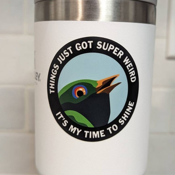 Weird Round Sticker - Etsy