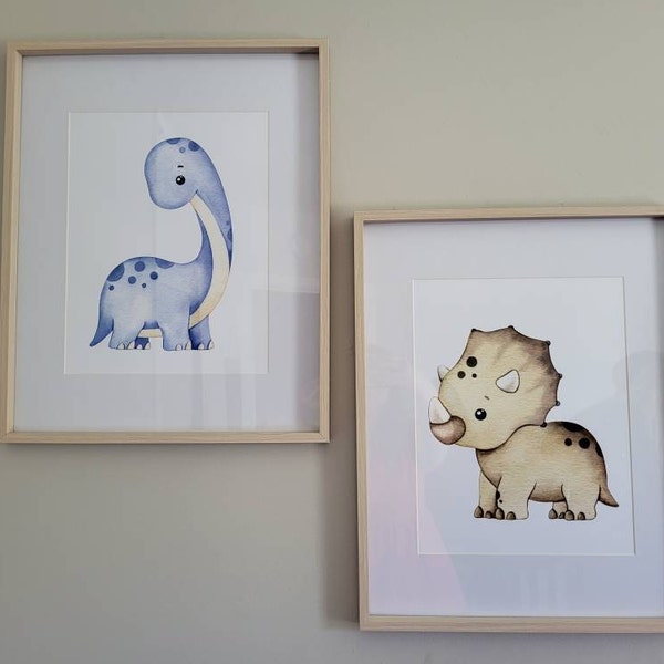 Dinosaurs Prints, Pink Dino Posters, Nursery Decor, Printable Wall Art ...