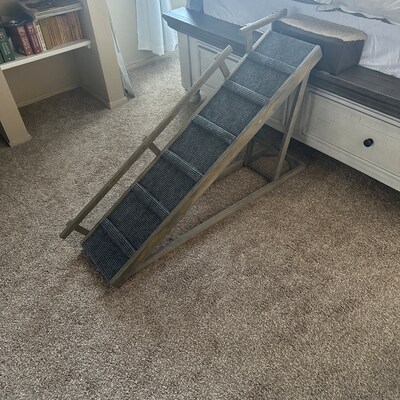 12x56 Adjustable Ramp 2 Side Rails Carpet Traction Bumps Small to ...