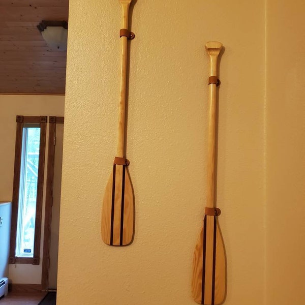 Decorative Wood Oar, Beach House Decor, Wall Decor, Canoe Wooden Paddle ...