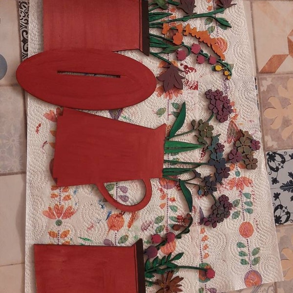 DIY 3D Layered MDF Flower Jug, Make Your Own Flower Jug, Decorate Your ...